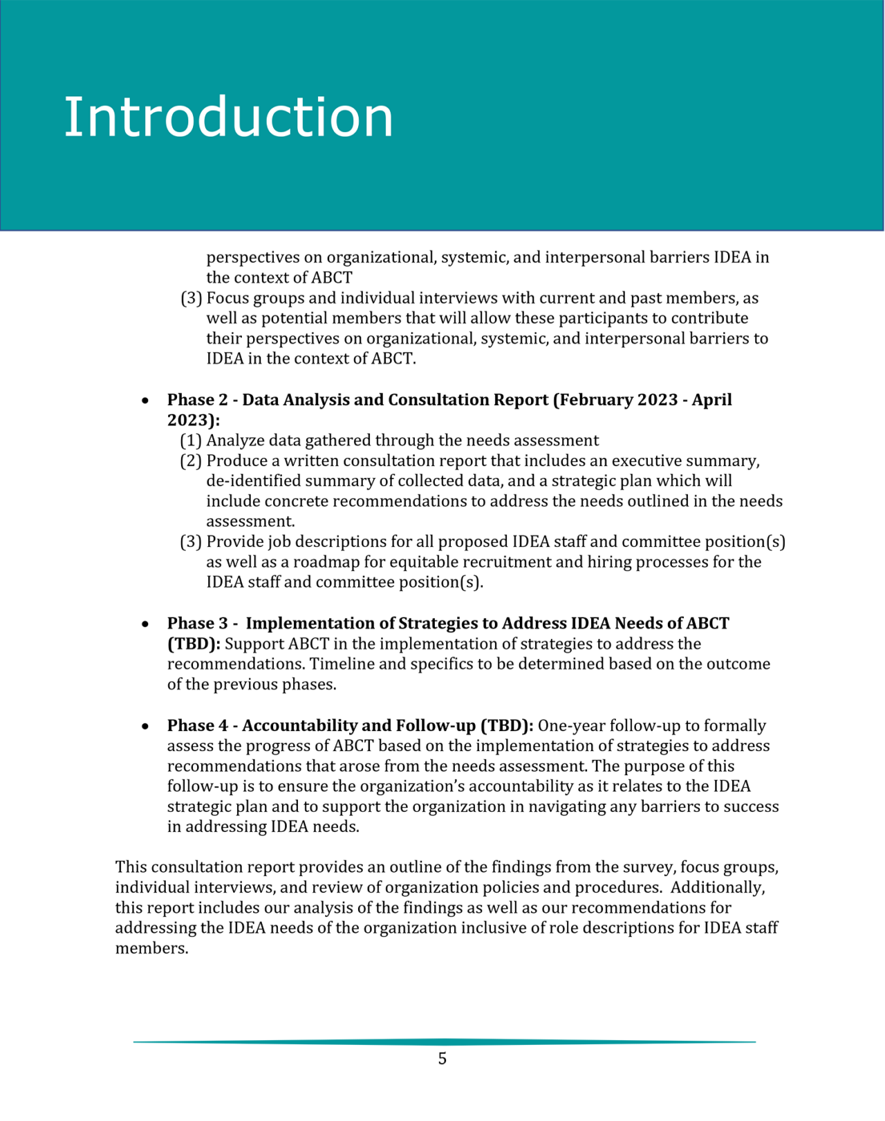 ABCT & BARE Reports on Diversity, Equity, Inclusion, Access and Justice ...