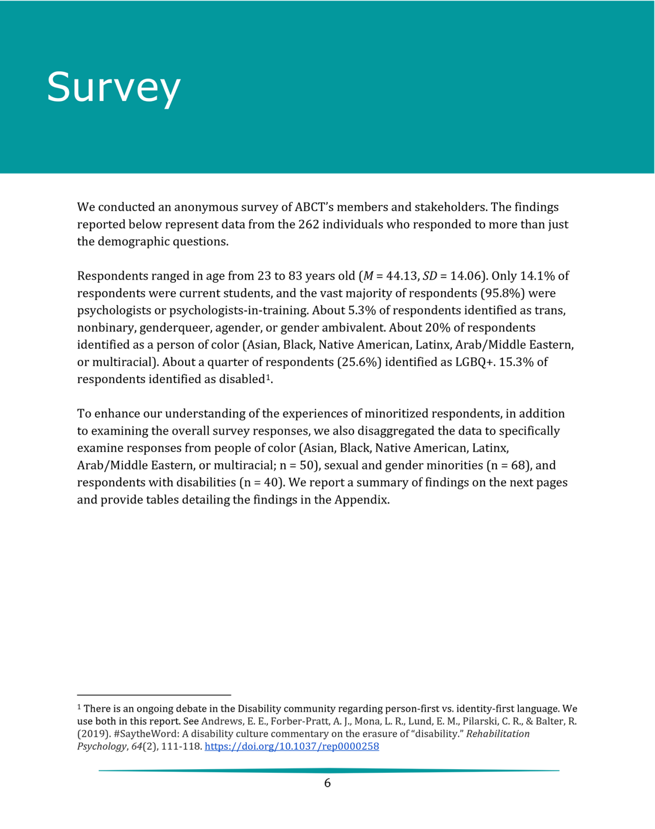 ABCT & BARE Reports on Diversity, Equity, Inclusion, Access and Justice ...